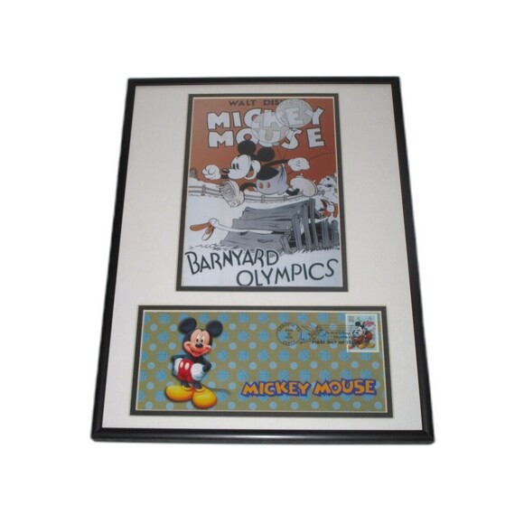 Disney | Accents | Walt Disney Mickey Mouse Barnyard Olympics Print ...
